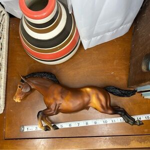 Breyer | Toys | Vintage Breyer Brown And Black Horse Jumping | Poshmark